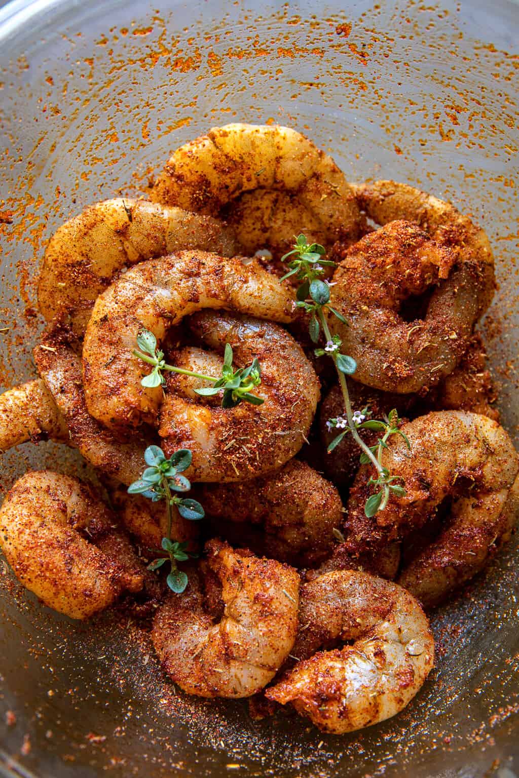 Spicy Southern Style Shrimp with Lemon Basil Orzo. - Half Baked Harvest