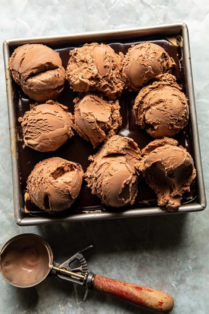 Coffee and Fudge Ice Cream Cake. - Half Baked Harvest