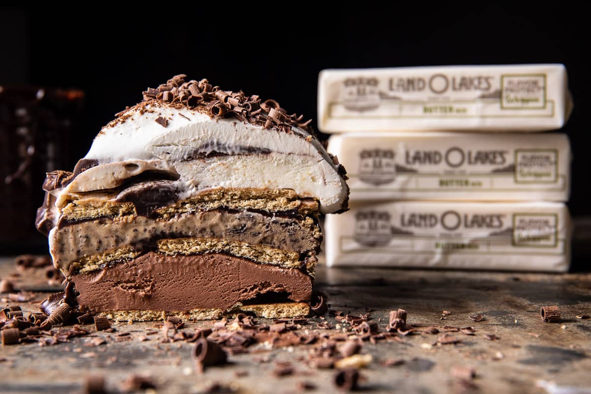 Coffee and Fudge Ice Cream Cake. - Half Baked Harvest