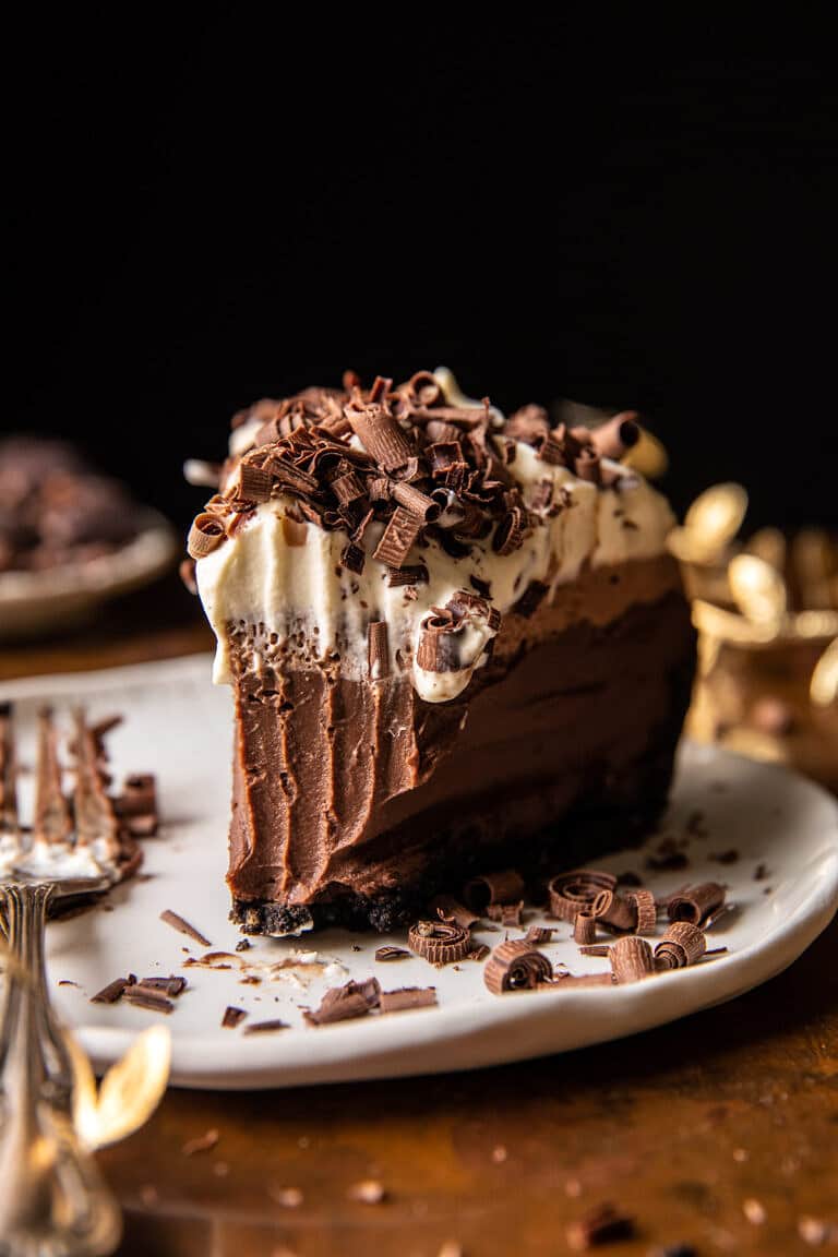 Double Chocolate Mocha Pudding Pie. - Half Baked Harvest