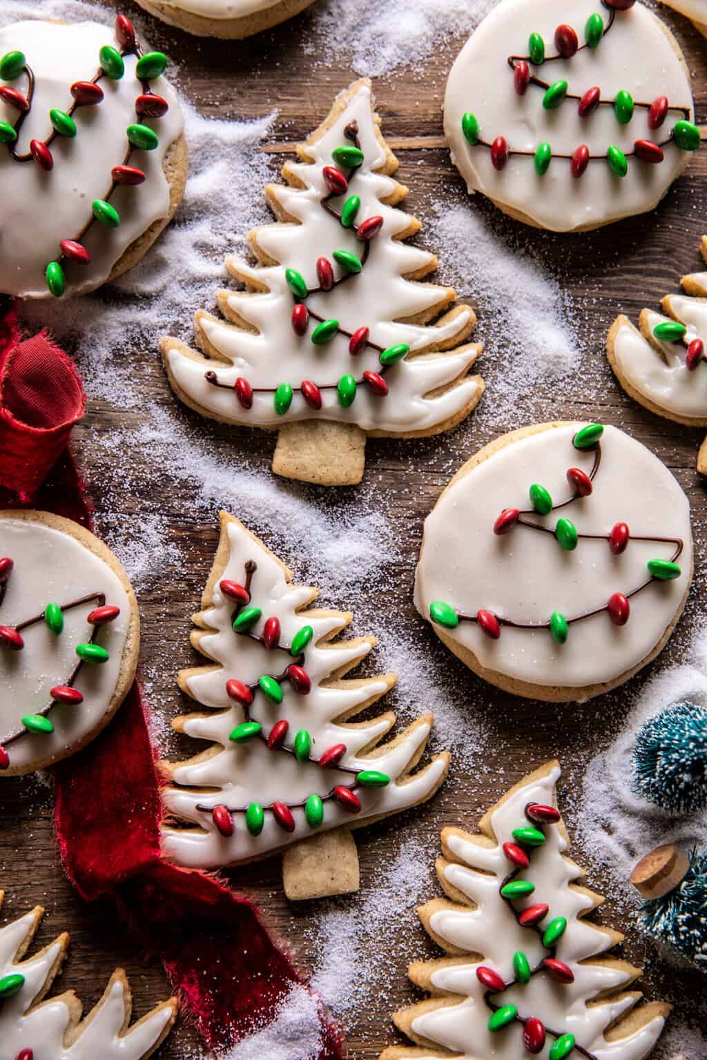 Easy Vanilla Bean Christmas Lights Cookies. - Half Baked Harvest