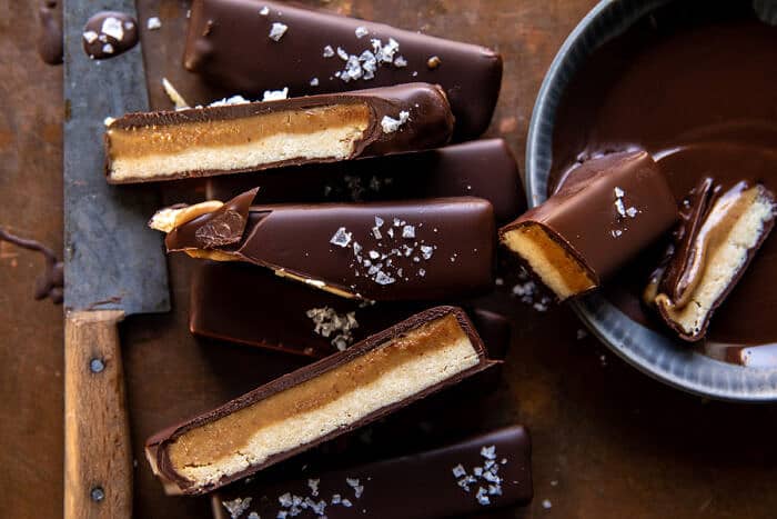 Homemade Vegan Peanut Butter Twix Bars. - Half Baked Harvest