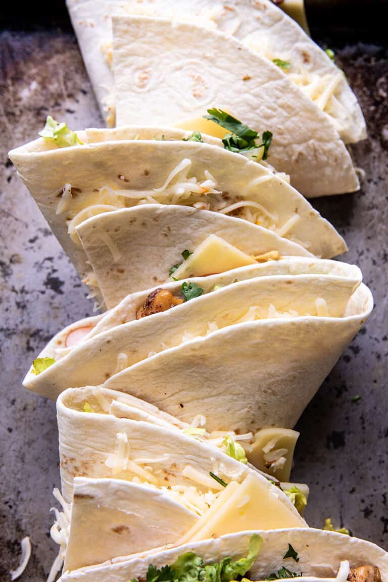Folded Crispy Cheese and Chicken Wraps. - Half Baked Harvest
