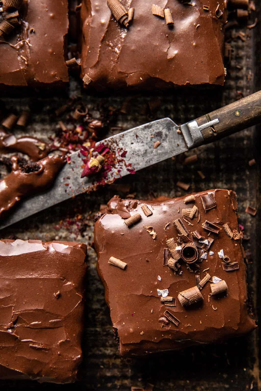 Retro-Style Chocolate Sheet Cake. - Half Baked Harvest