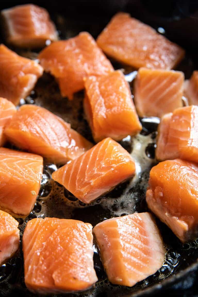 Crispy Honey Ginger Salmon Bowl. - Half Baked Harvest