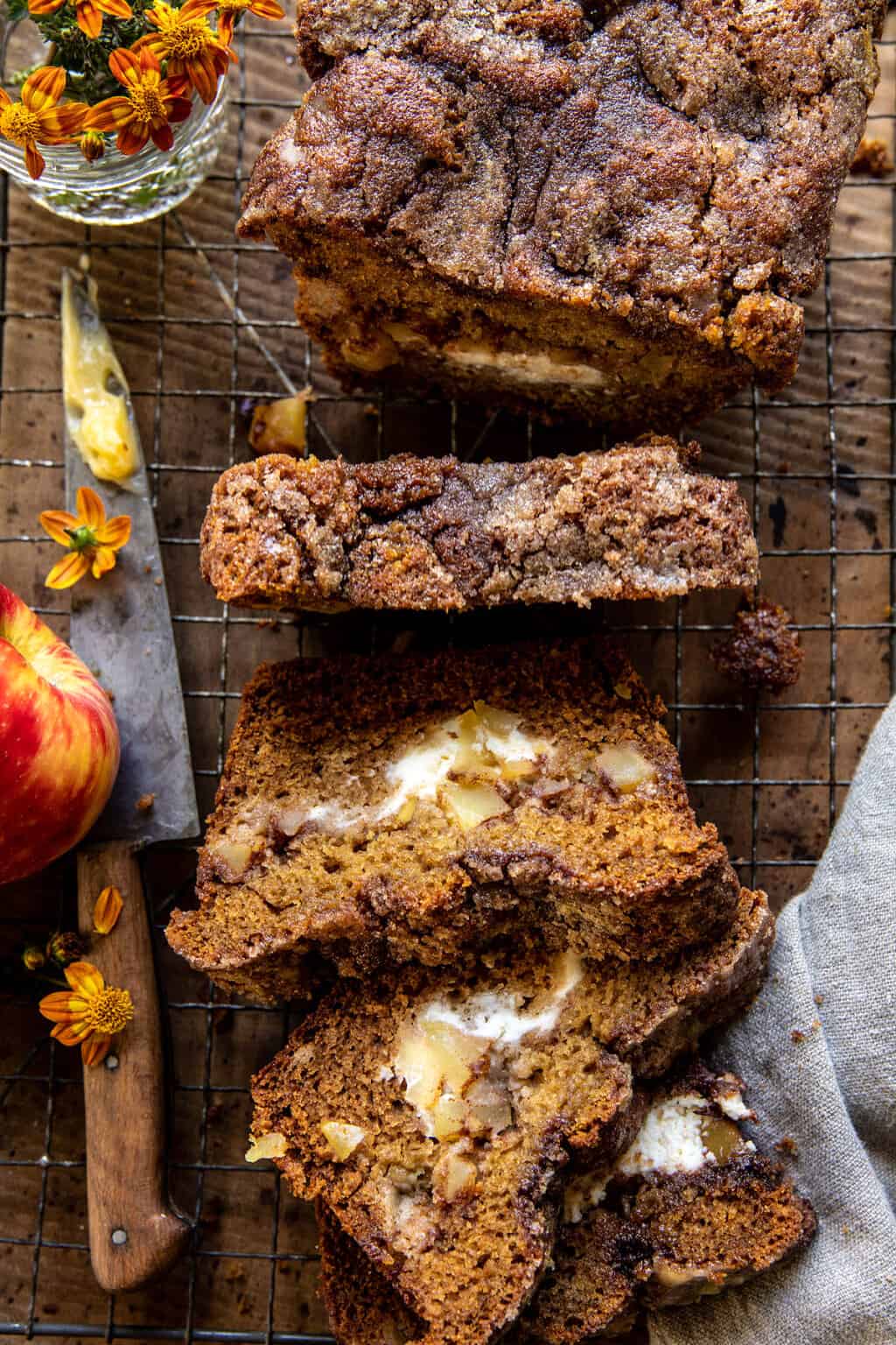 Cinnamon Sugar Swirled Apple Butter Bread. - Half Baked Harvest