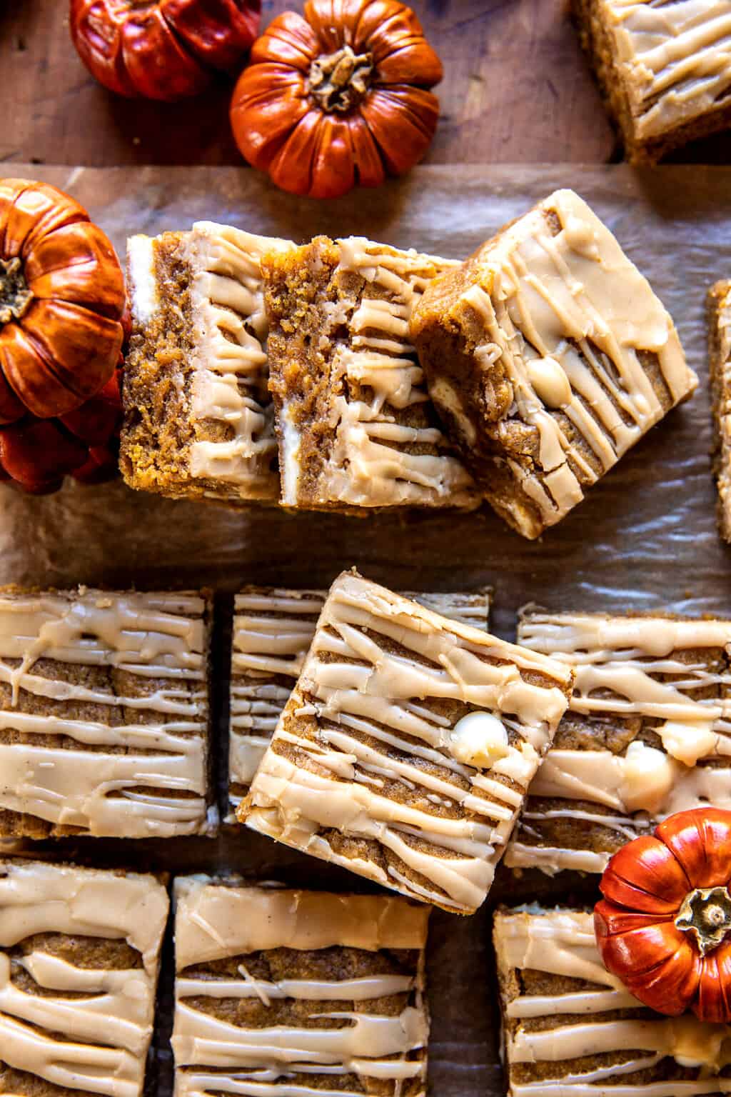 Brown Sugar Maple Pumpkin Butter Bars. - Half Baked Harvest