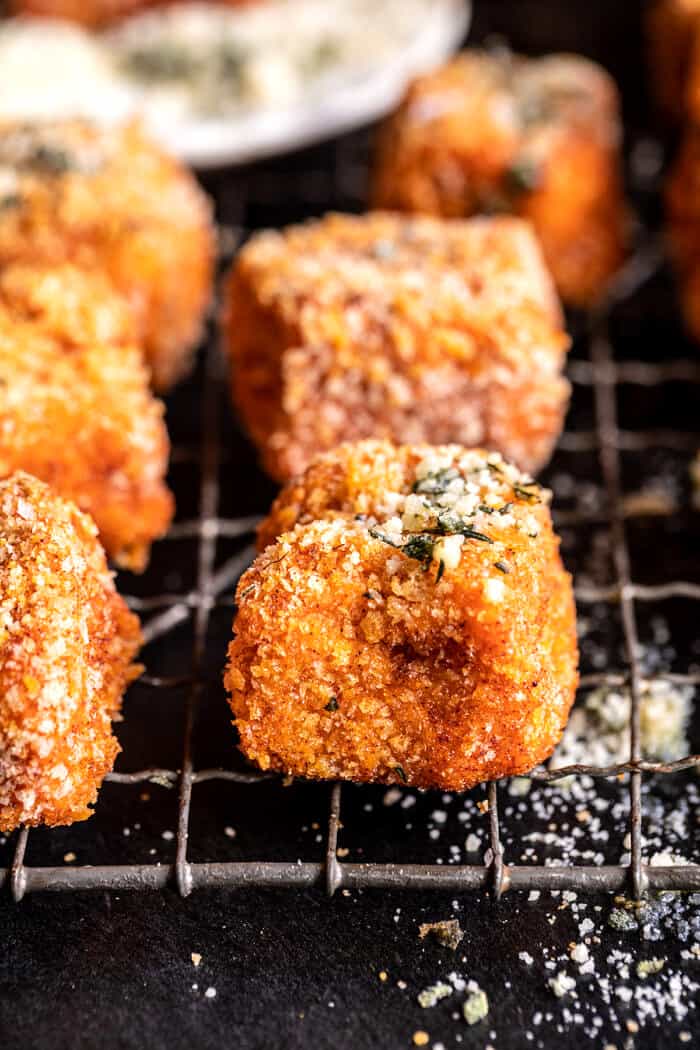 Crispy Cheesy Sweet Potato Bites. - Half Baked Harvest