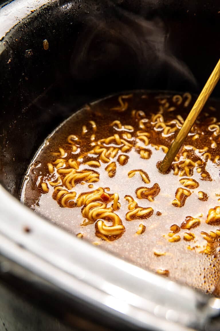 Crockpot Crispy Pork Ramen. - Half Baked Harvest