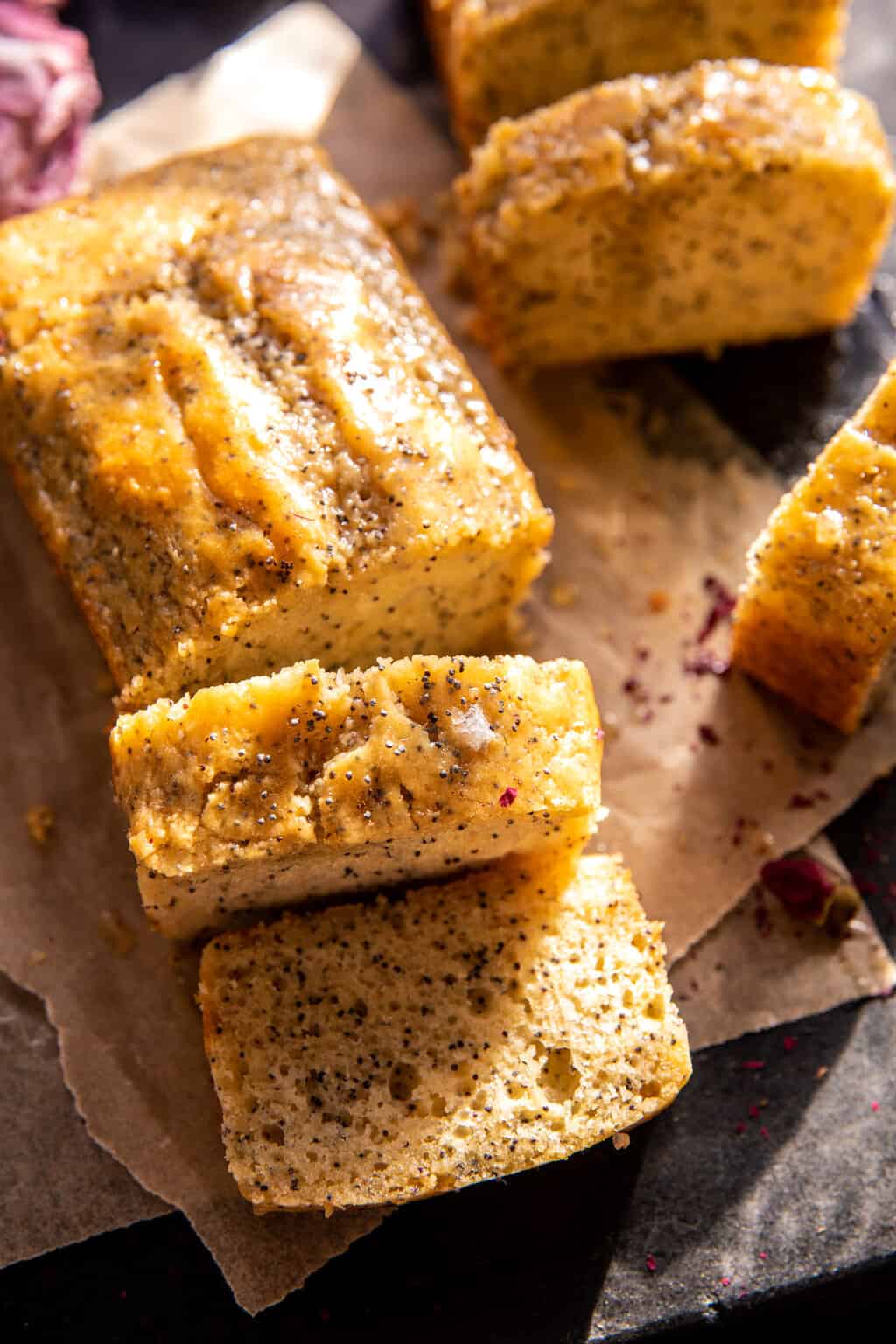 Lemon Ricotta Poppy Seed Mini Cakes