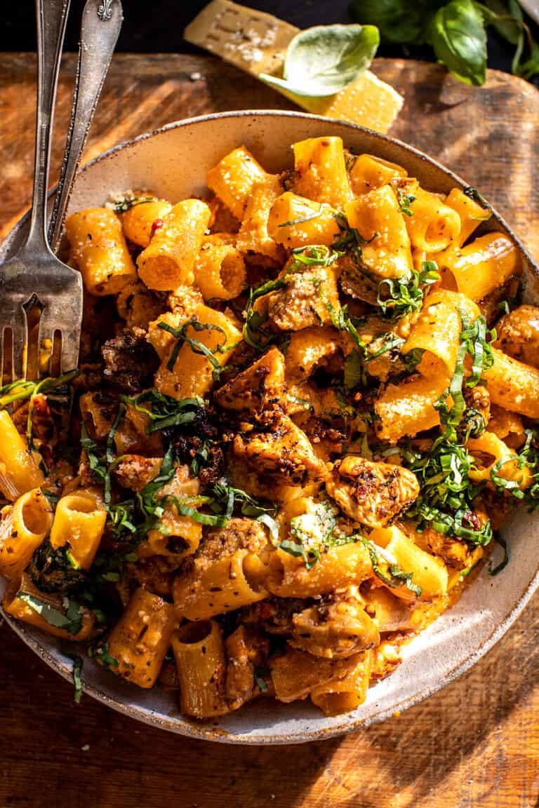 Spicy Tuscan Chicken Pasta. - Half Baked Harvest