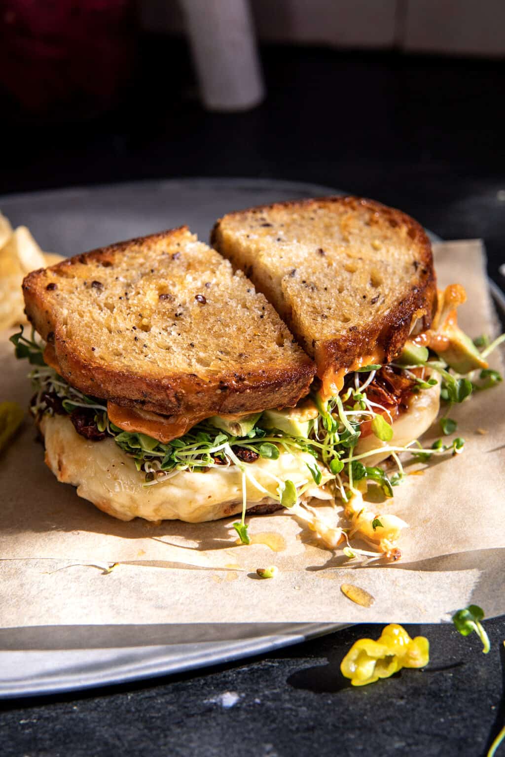 Havarti Avocado Sandwich with Spicy Mayo. - Half Baked Harvest