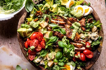 Chicken Cobb Salad with Avocado Ranch. - Half Baked Harvest