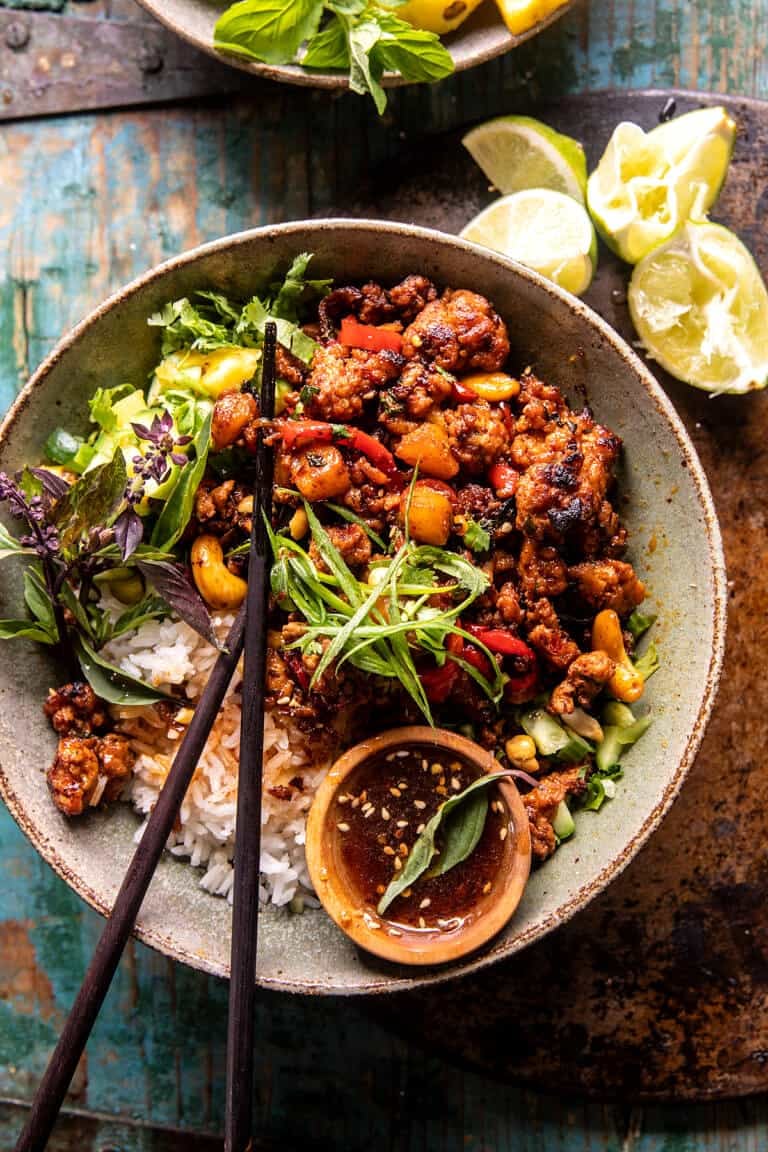20 Minute Ginger Pineapple Chicken Stir Fry. - Half Baked Harvest