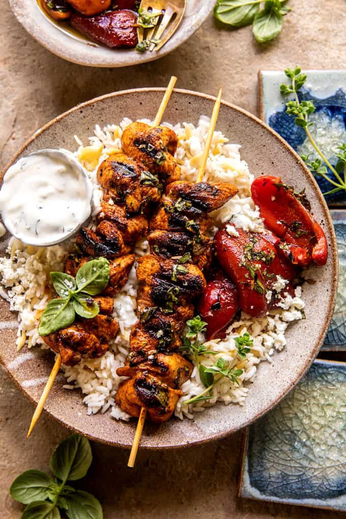 Chicken Tzatziki Rice Bowls. - Half Baked Harvest