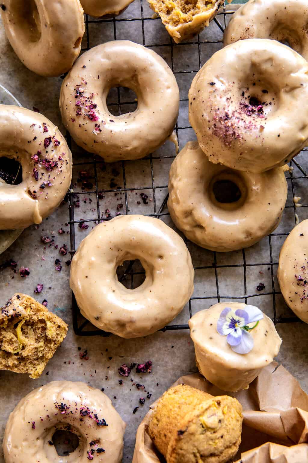 Zucchini Doughnuts with Cinnamon Maple Glaze. - Half Baked Harvest