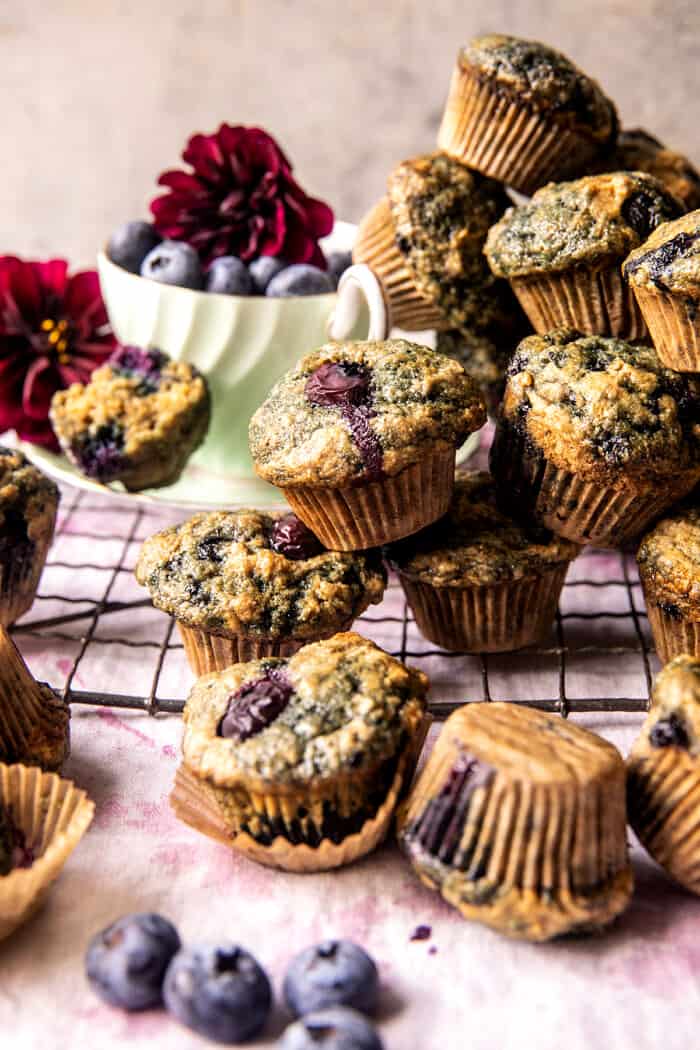 Mini Blueberry Muffins. - Half Baked Harvest