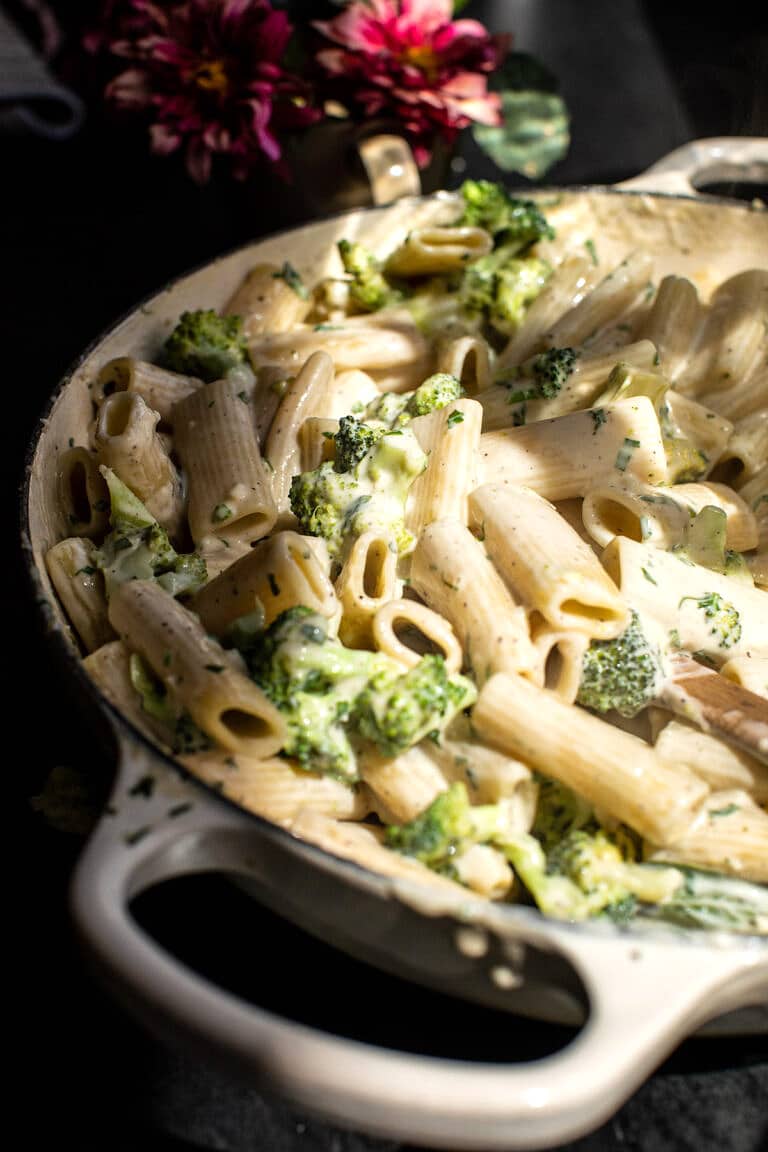 Parmesan Chicken Florentine and Broccoli Pasta. - Half Baked Harvest