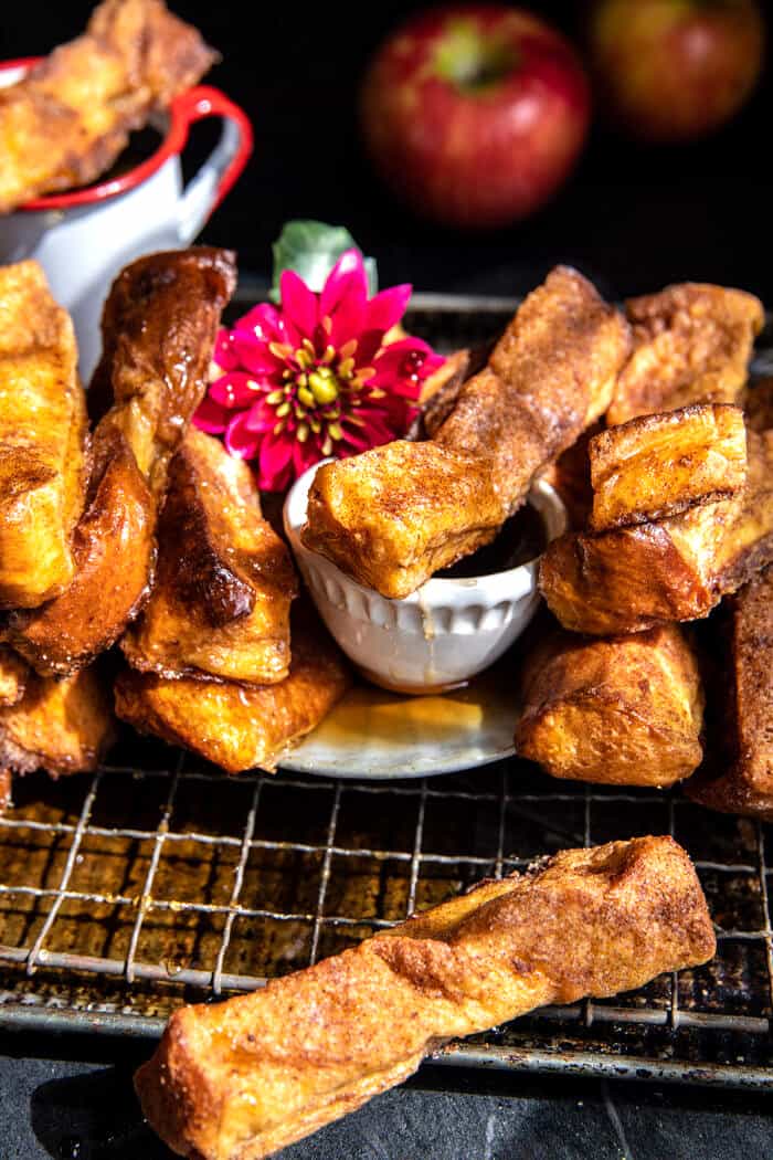Apple Butter Cinnamon French Toast Sticks. - Half Baked Harvest