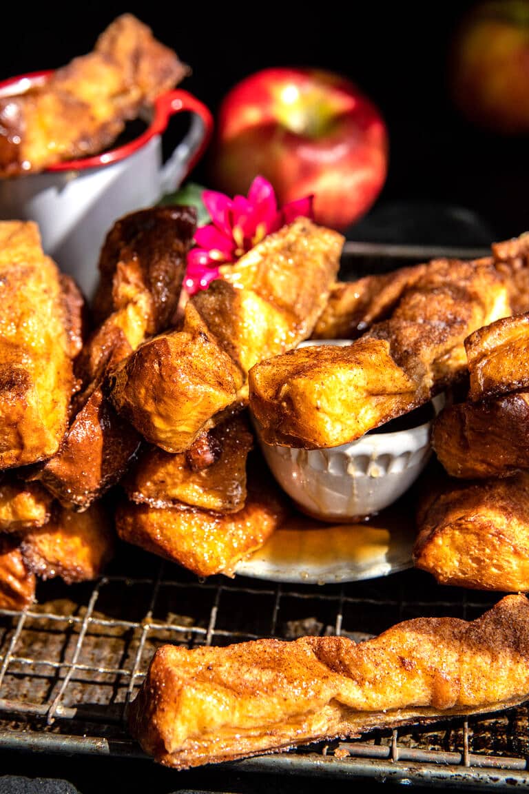 Apple Butter Cinnamon French Toast Sticks. - Half Baked Harvest