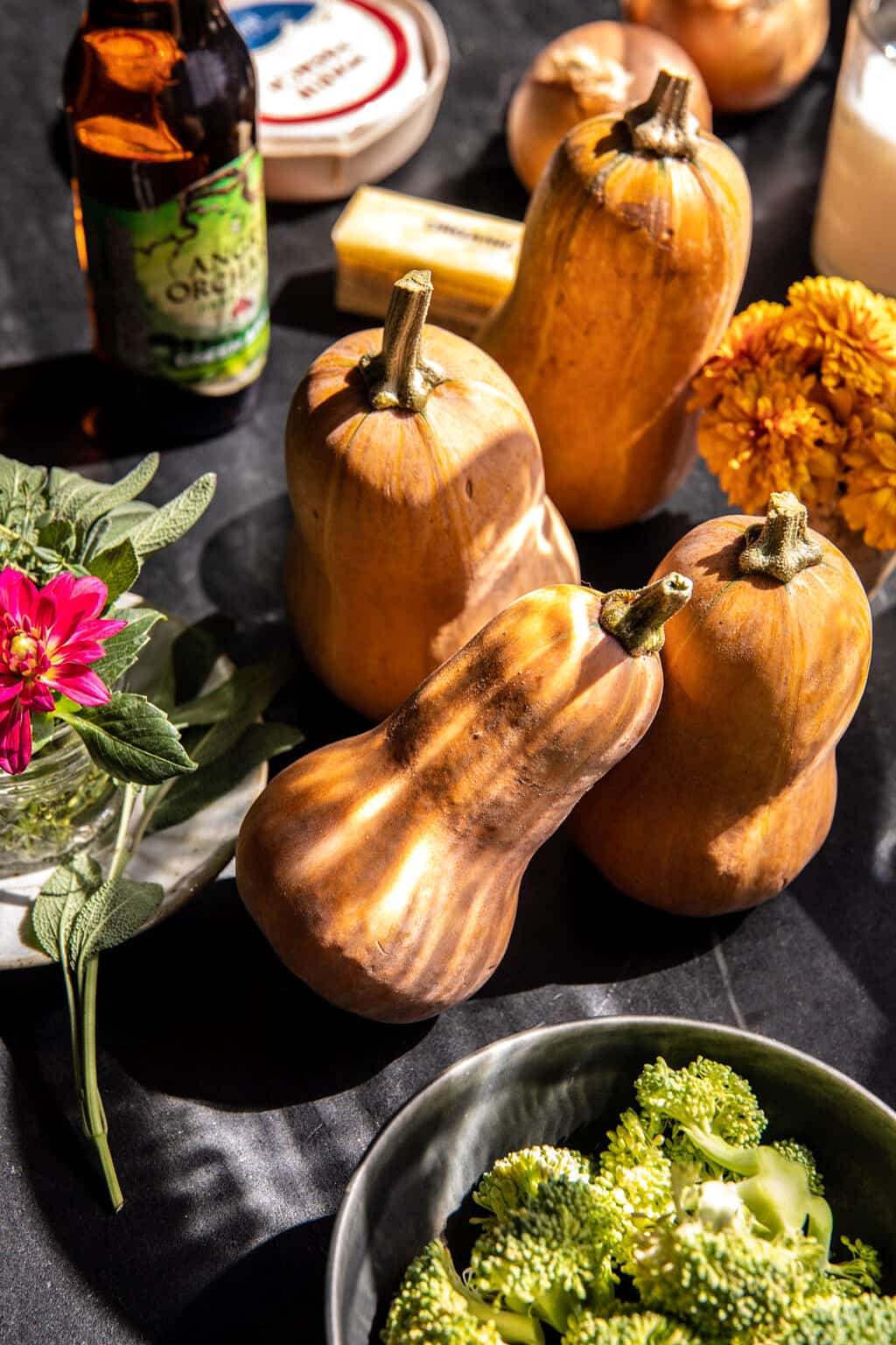 Brie and Cheddar Butternut Squash Beer Soup. - Half Baked Harvest