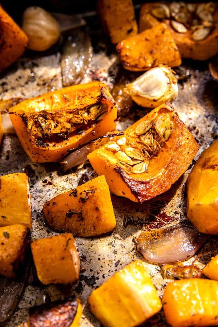 Roasted Butternut Squash and Sun-Dried Tomato Chicken Pasta. - Half ...