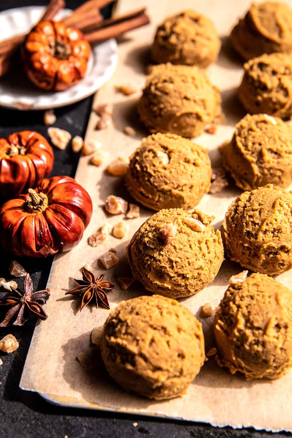 Soft Pumpkin Spice Ginger Cookies with Brown Butter Icing. - Half Baked ...