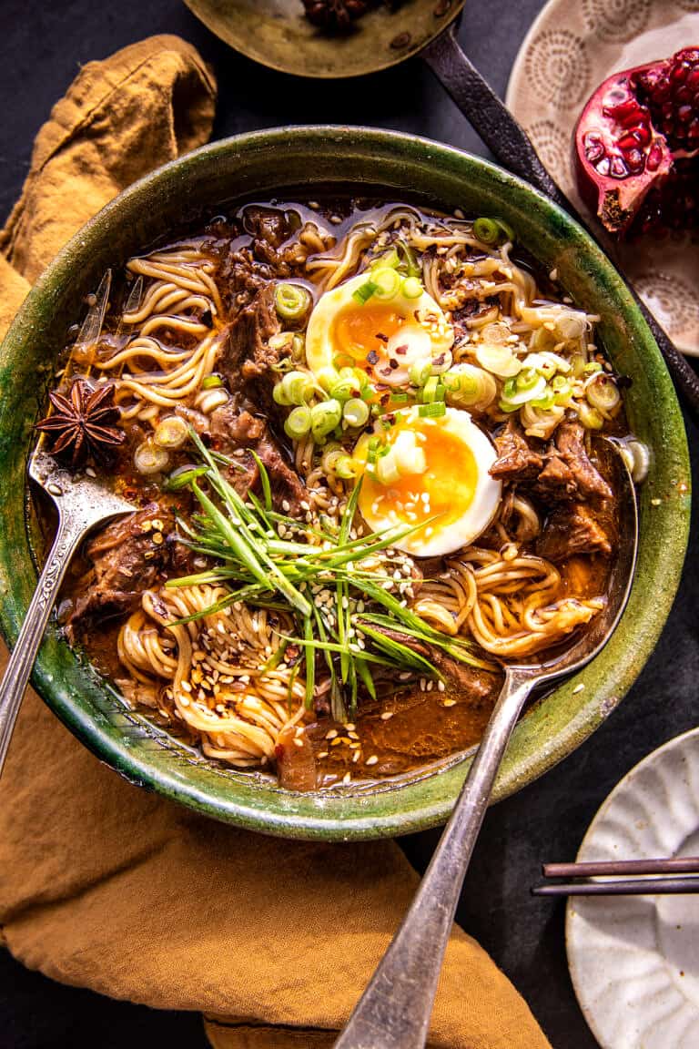 Spicy Miso Braised Beef Ramen. - Half Baked Harvest