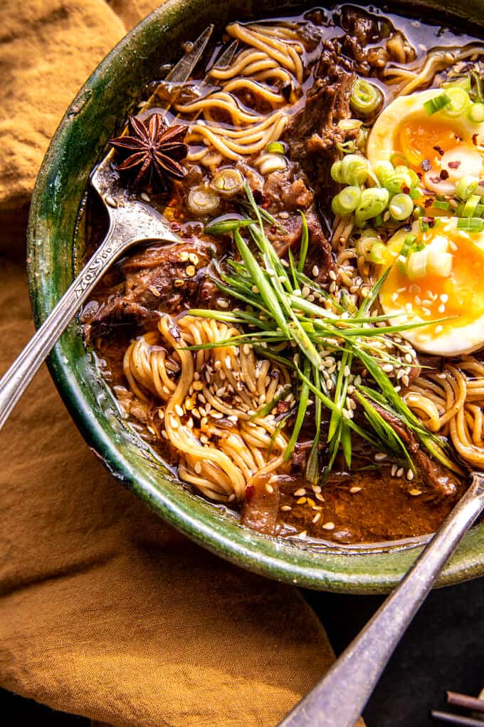 Spicy Miso Braised Beef Ramen. - Half Baked Harvest