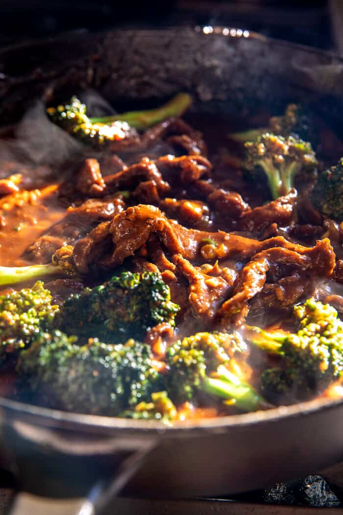 20 Minute Miso Ginger Beef and Broccoli. - Half Baked Harvest
