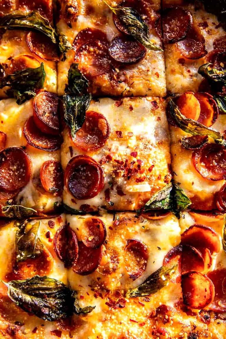 Pomodoro Pepperoni Pizza. - Half Baked Harvest