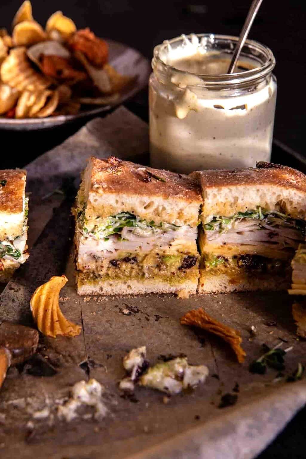 Sun-dried Tomato Pesto Turkey Sandwich. - Half Baked Harvest