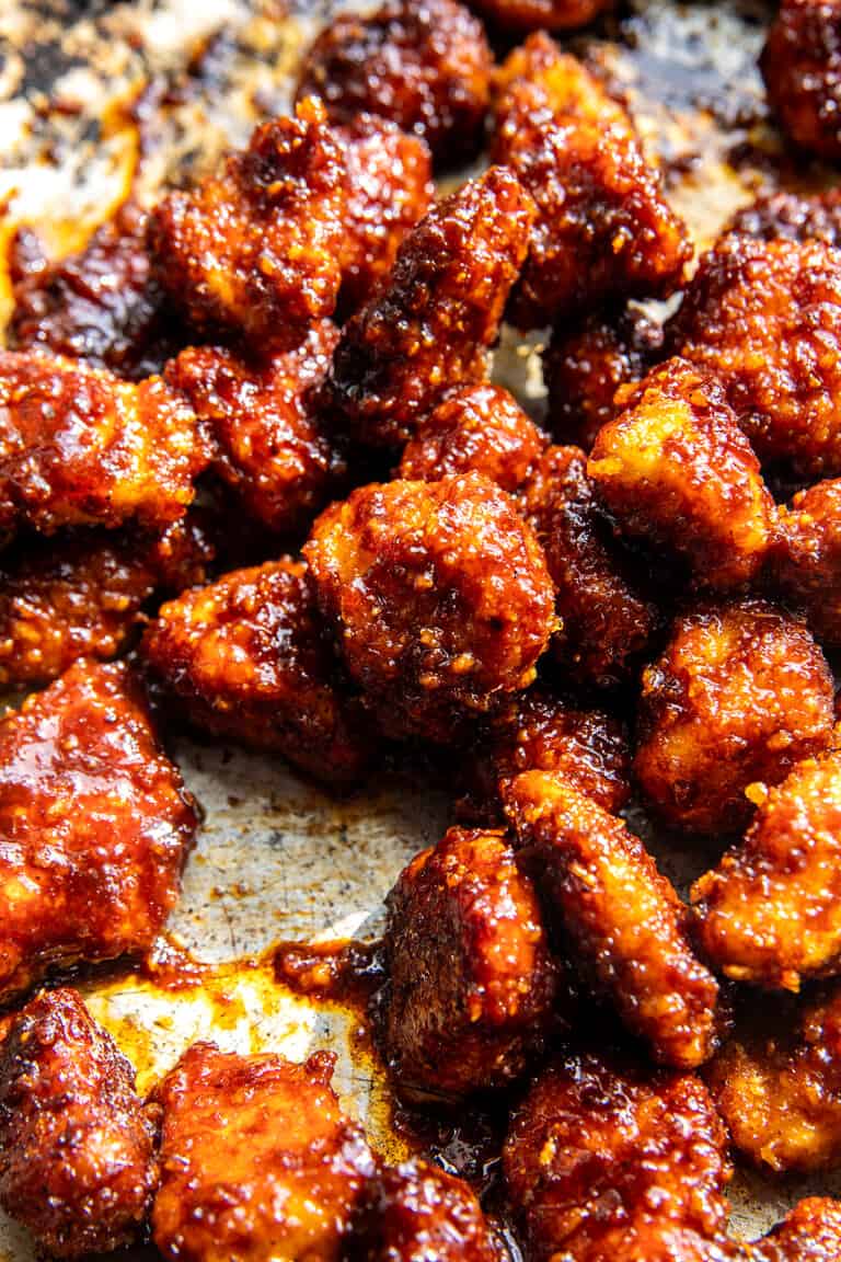 Sheet Pan Korean Popcorn Chicken. - Half Baked Harvest