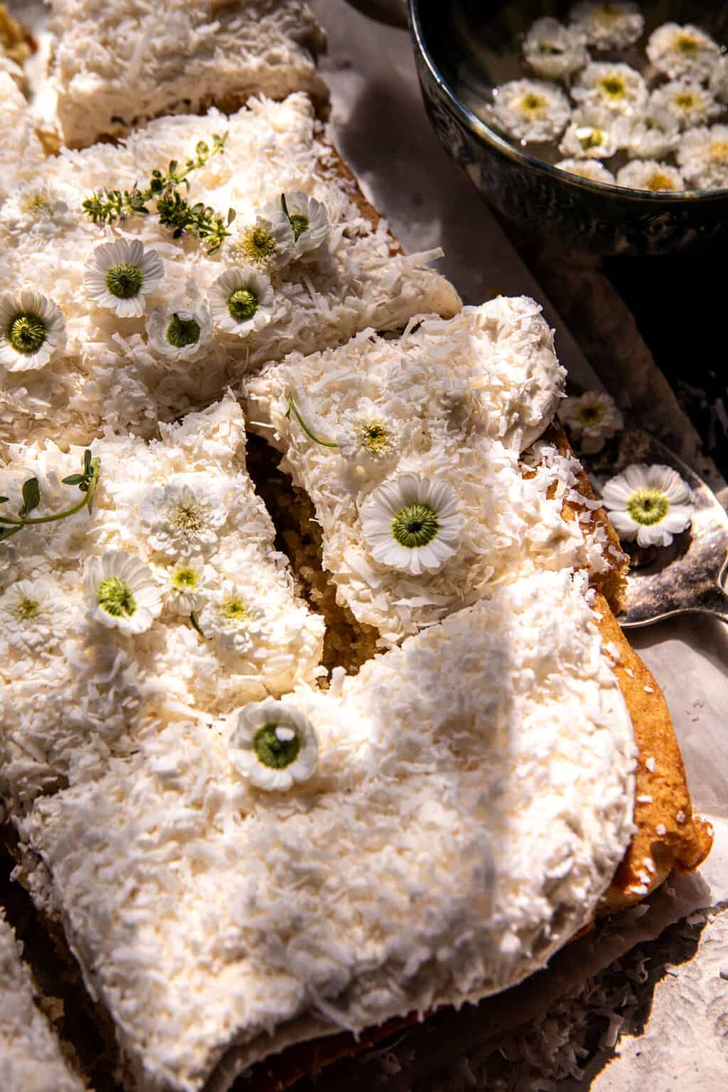 Coconut Sheet Cake. - Half Baked Harvest