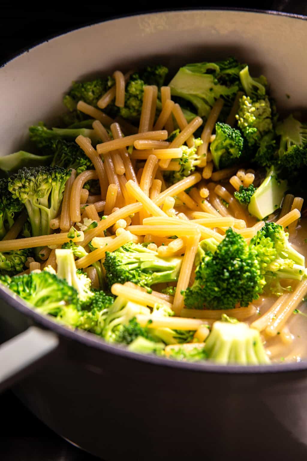 Easy One Pot Broccoli Cheese Pesto Pasta. - Half Baked Harvest