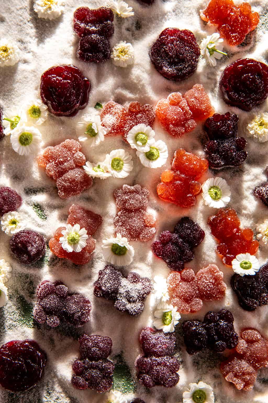 Homemade 5 Ingredient Sour Fruit Gummies. - Half Baked Harvest