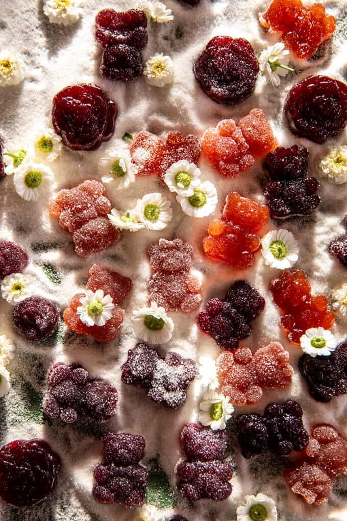 Homemade 5 Ingredient Sour Fruit Gummies. - Half Baked Harvest