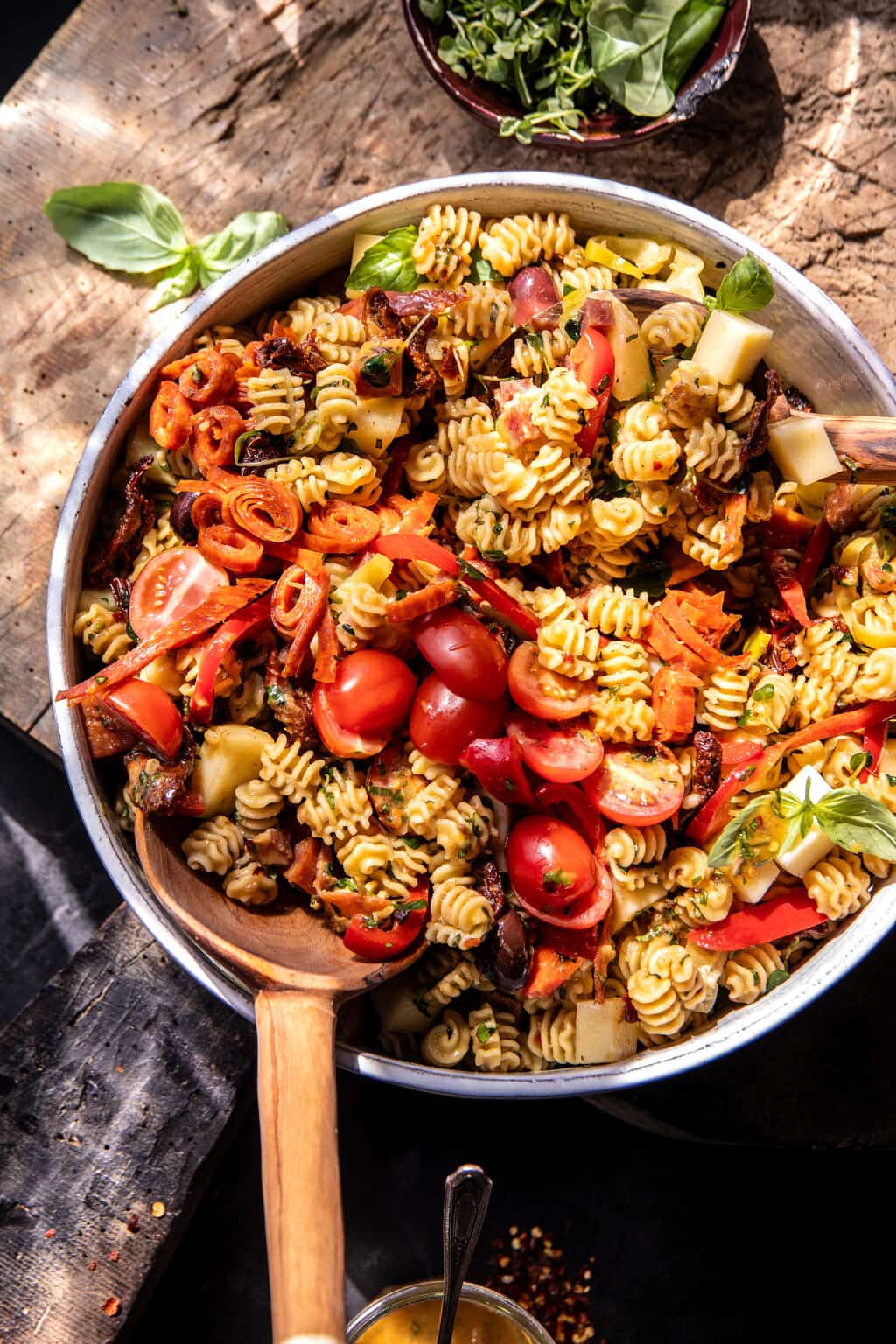Italian Chop Pasta Salad. - Half Baked Harvest