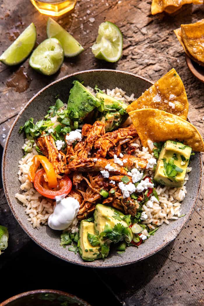 Sheet Pan Chicken Tinga Bowls. - Half Baked Harvest