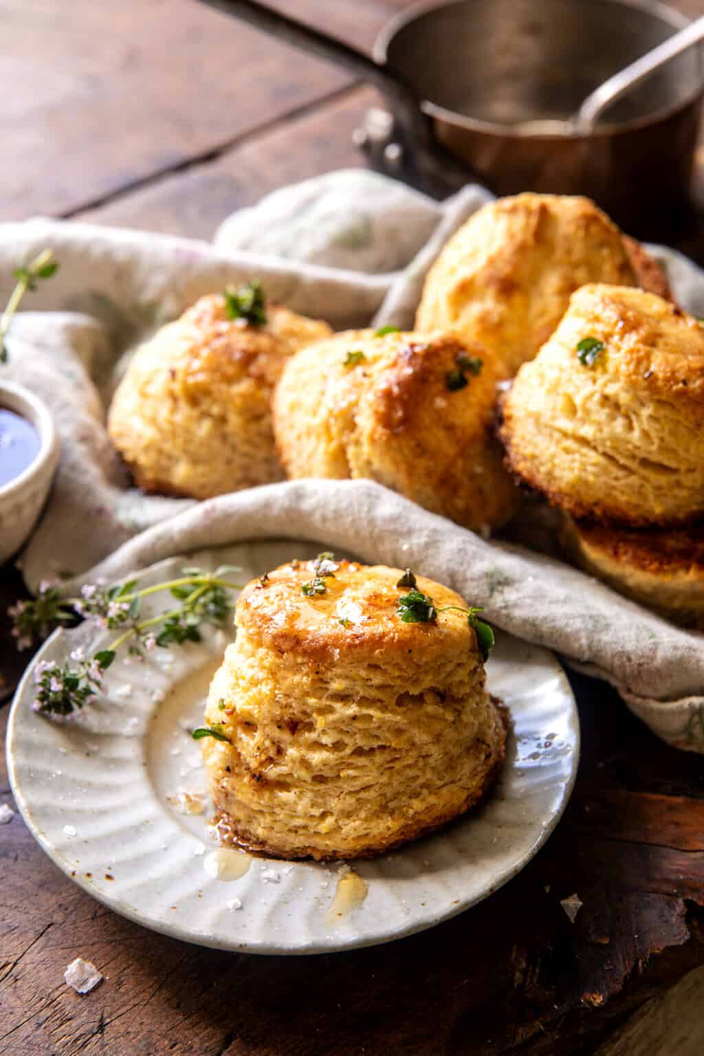 Honey Garlic Parmesan Biscuits. - Half Baked Harvest