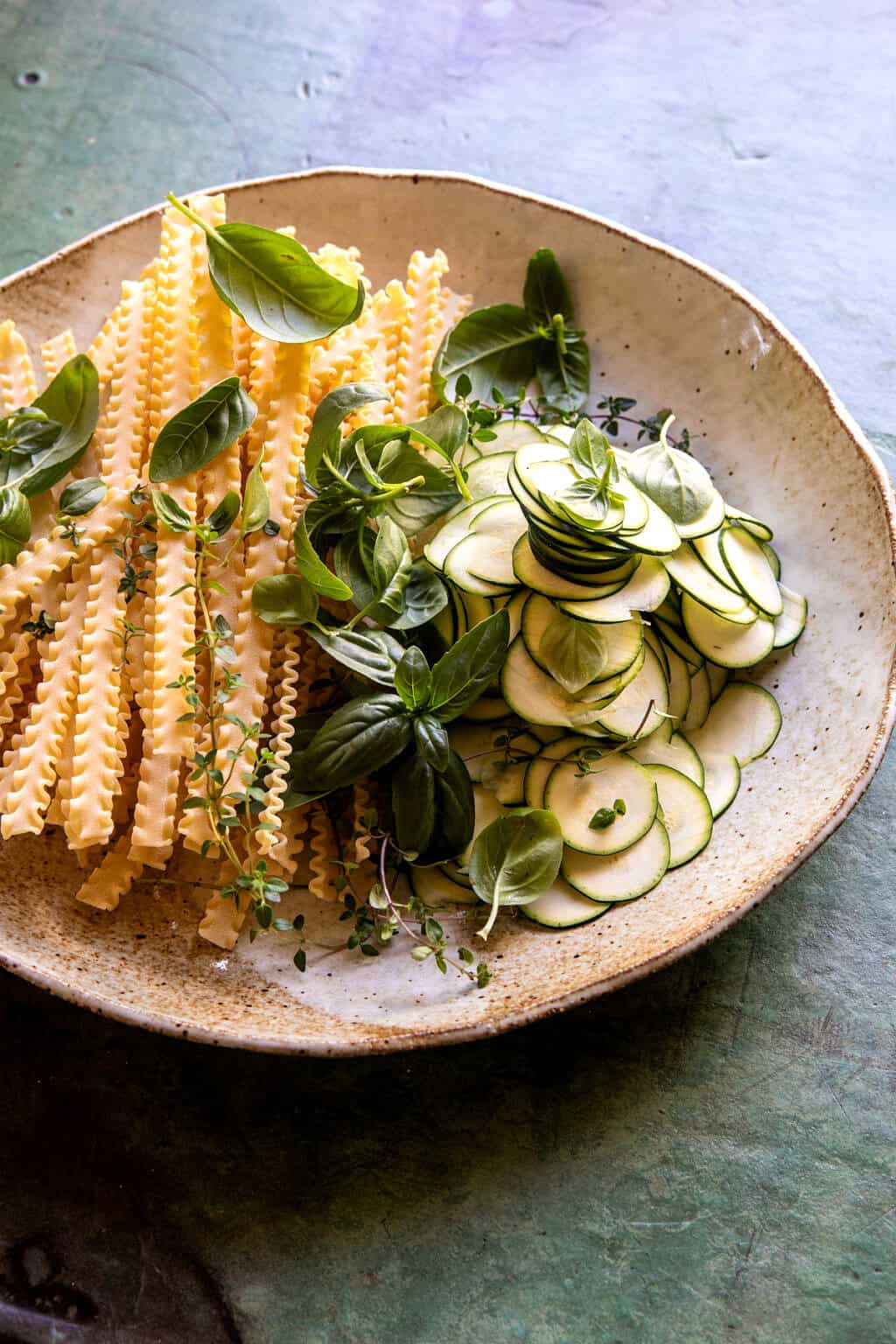 Lemon Basil Zucchini Pasta Alfredo. - Half Baked Harvest