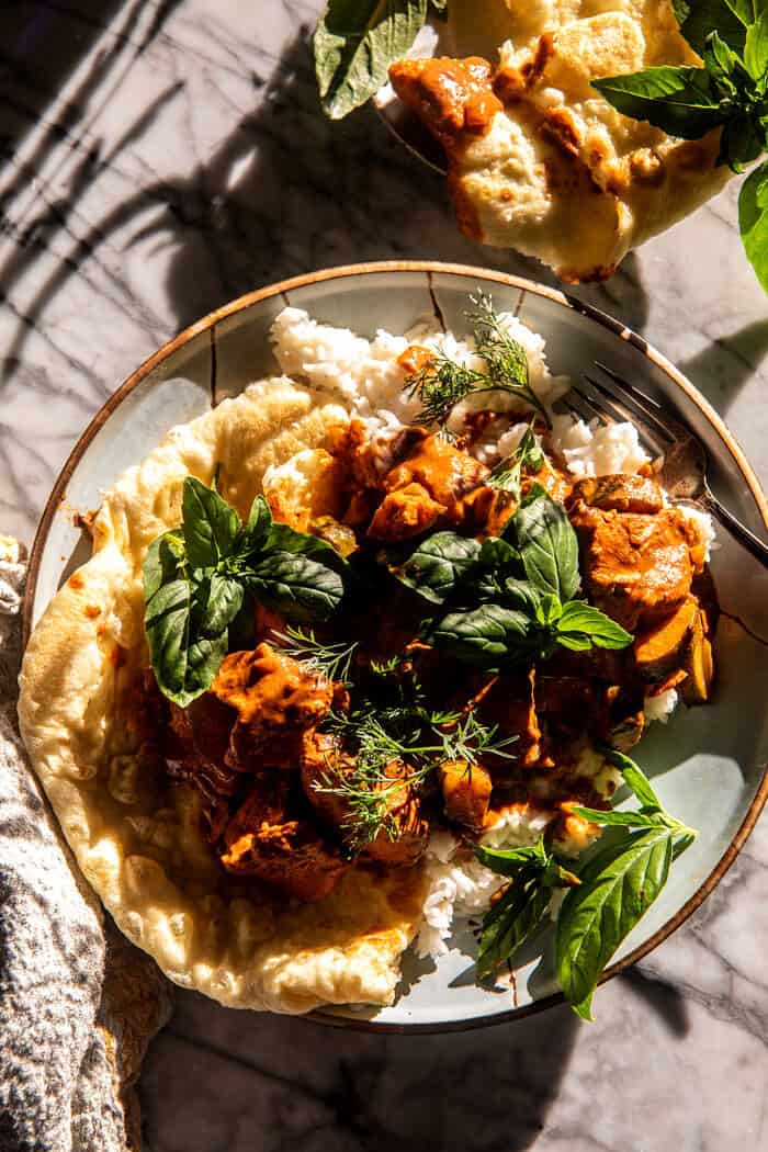 Crockpot Basil Butter Chicken. - Half Baked Harvest