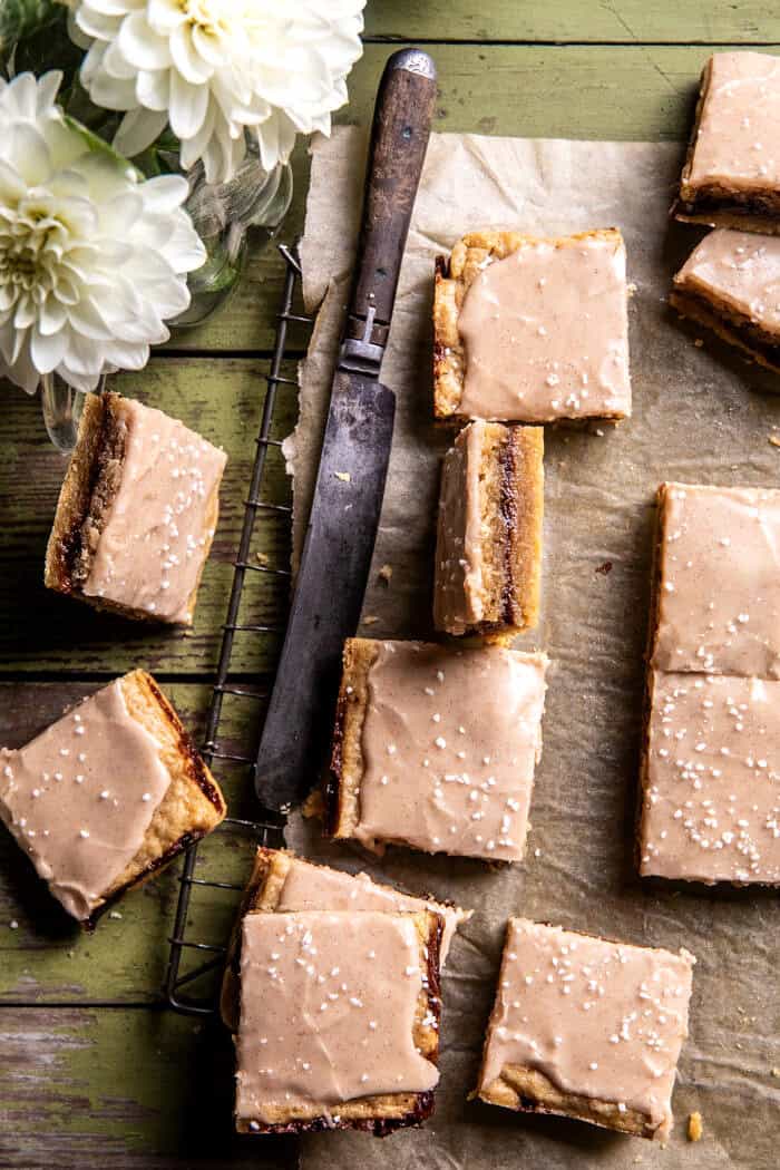 Frosted Brown Sugar Cinnamon Pop Tart Bars. - Half Baked Harvest