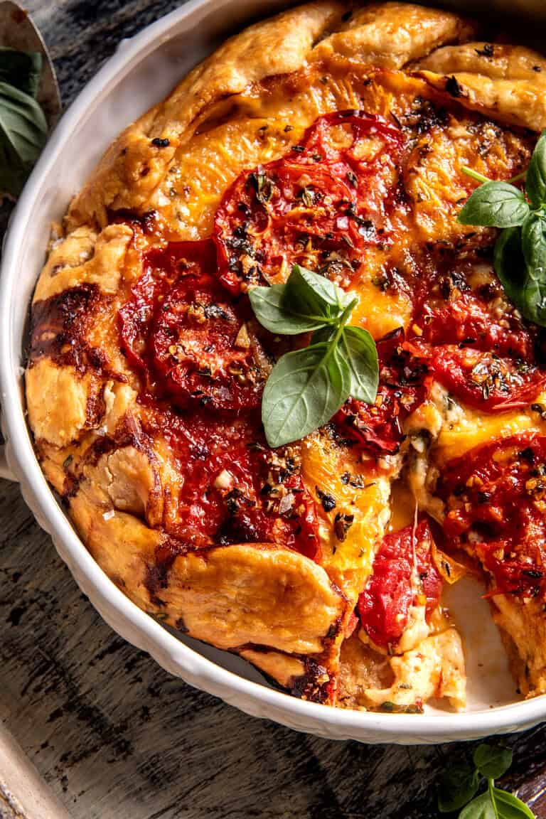 Tomato Cheese Pie. - Half Baked Harvest