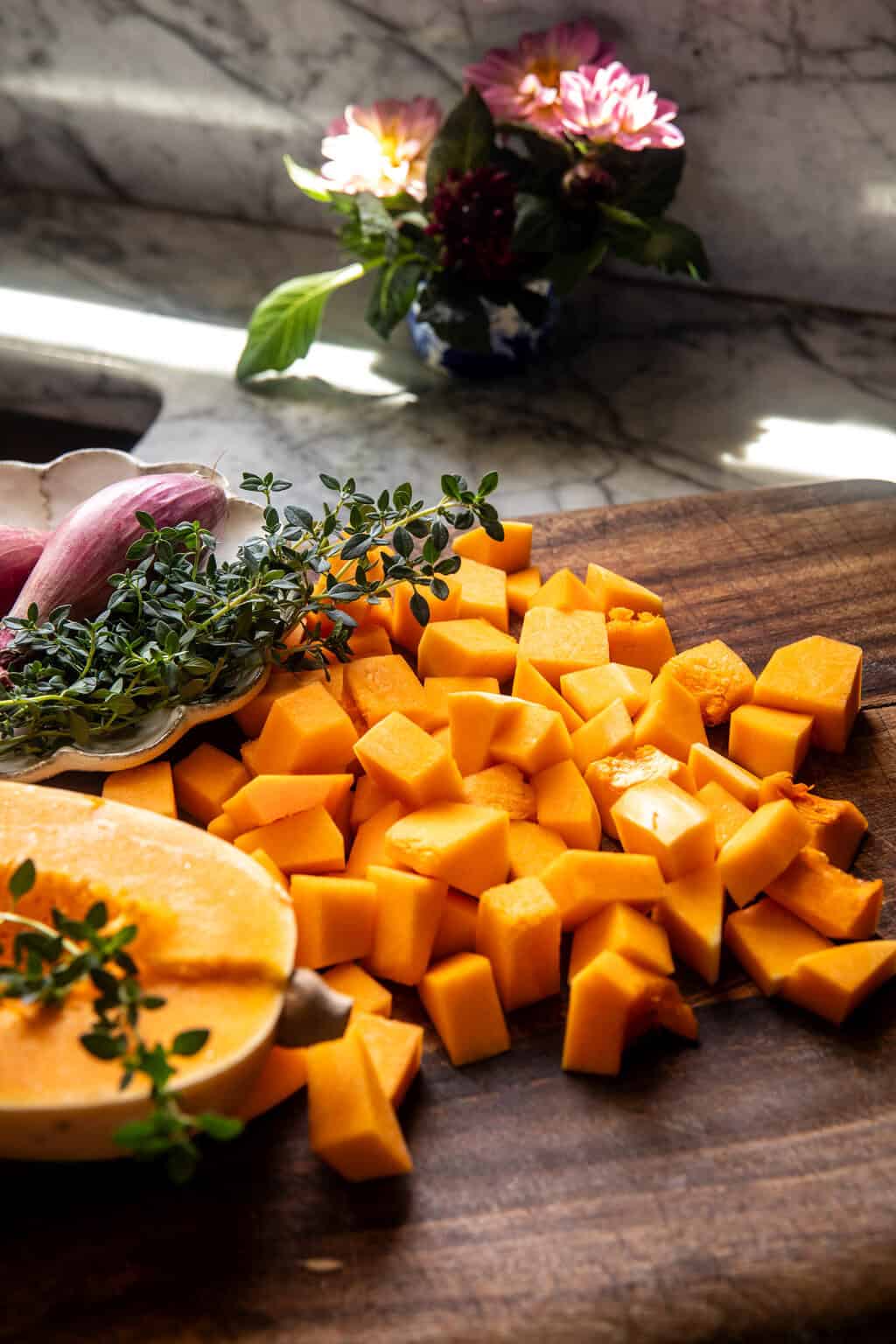 Butternut Squash Orzo Salad with Candied Bacon. - Half Baked Harvest