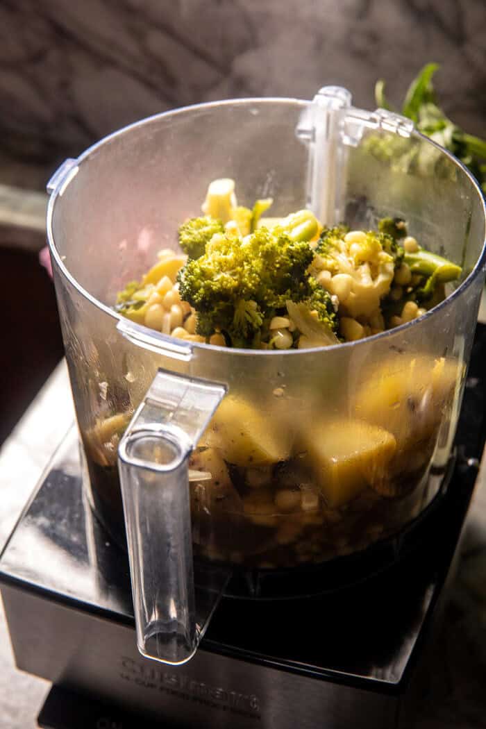 Creamy Broccoli Cheddar Chipotle Corn Chowder. - Half Baked Harvest