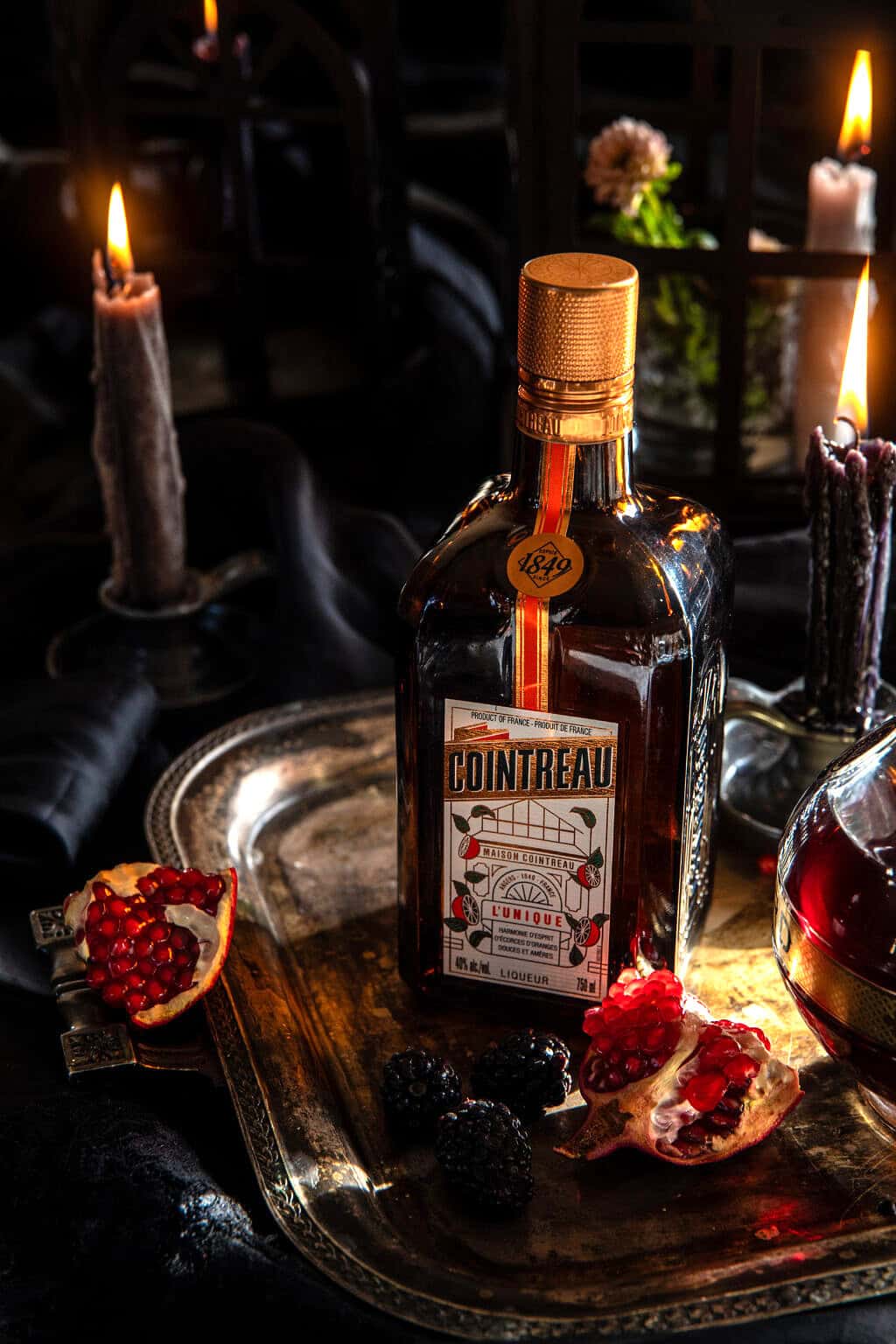 Smoky Black Pomegranate Cocktail (with mocktail). - Half Baked Harvest