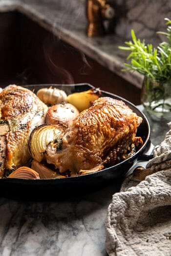 Herb and Butter Roasted Turkey Parts. - Half Baked Harvest