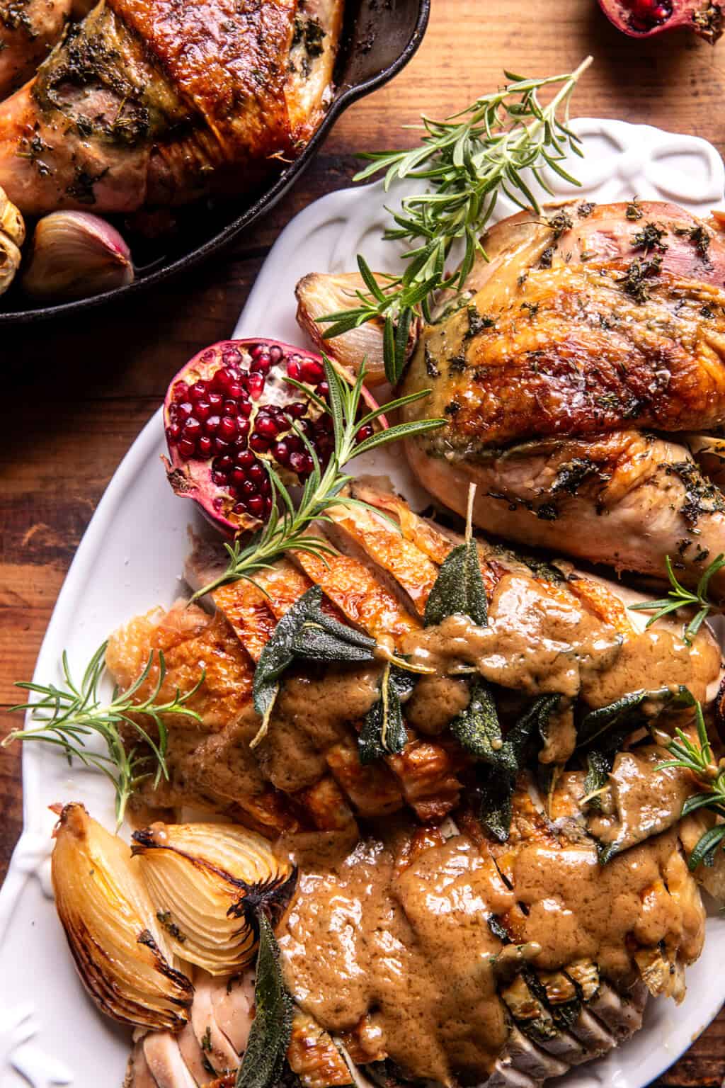 Herb and Butter Roasted Turkey Parts. - Half Baked Harvest