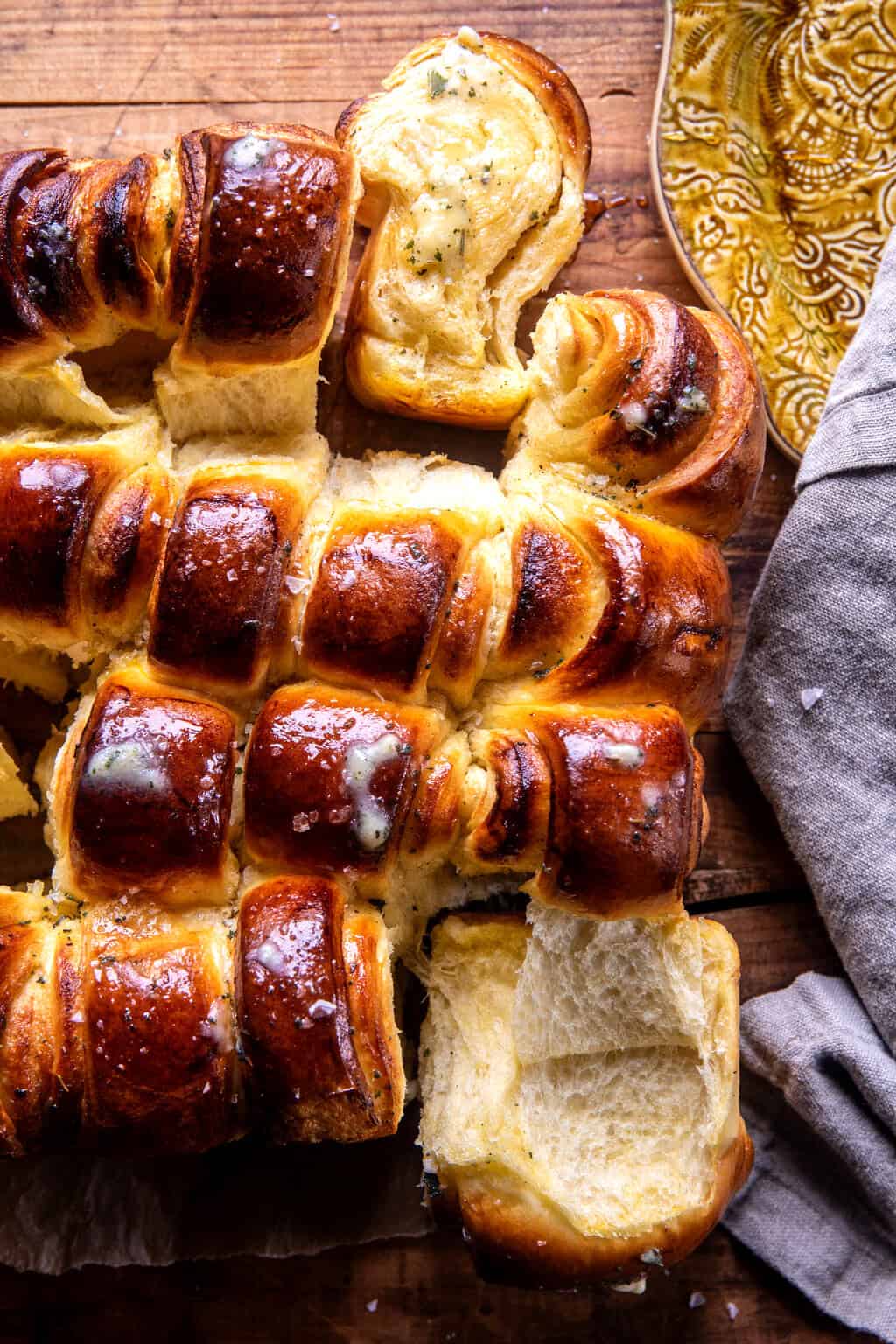 Salted Sage Honey Butter Brioche Rolls. - Half Baked Harvest